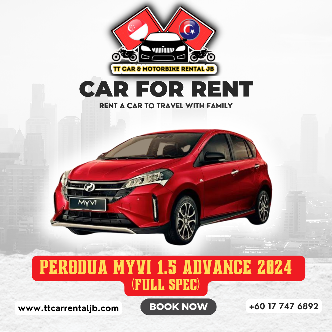 Perodua Myvi 1.5 Advance 2025 - TT Transportation & Tours : Johor Bharu & Singapore